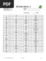 Spider Sight Word Find | PDF