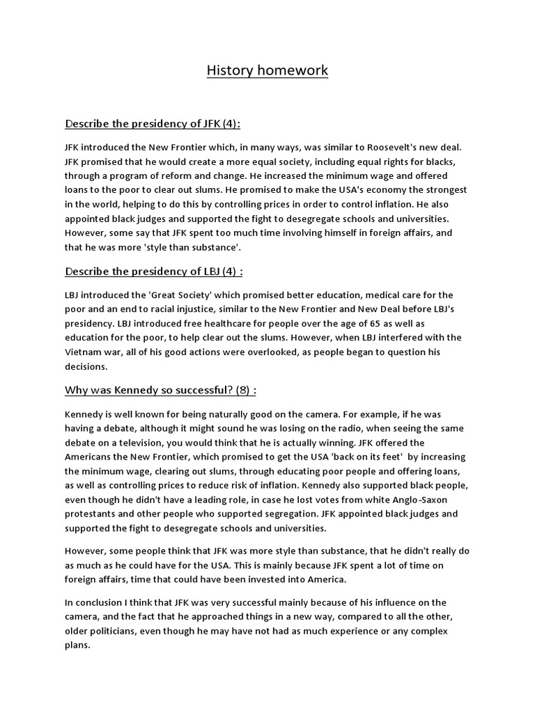 JFK and LBJ Presidencies Overview | PDF | John F. Kennedy | Lyndon B ...