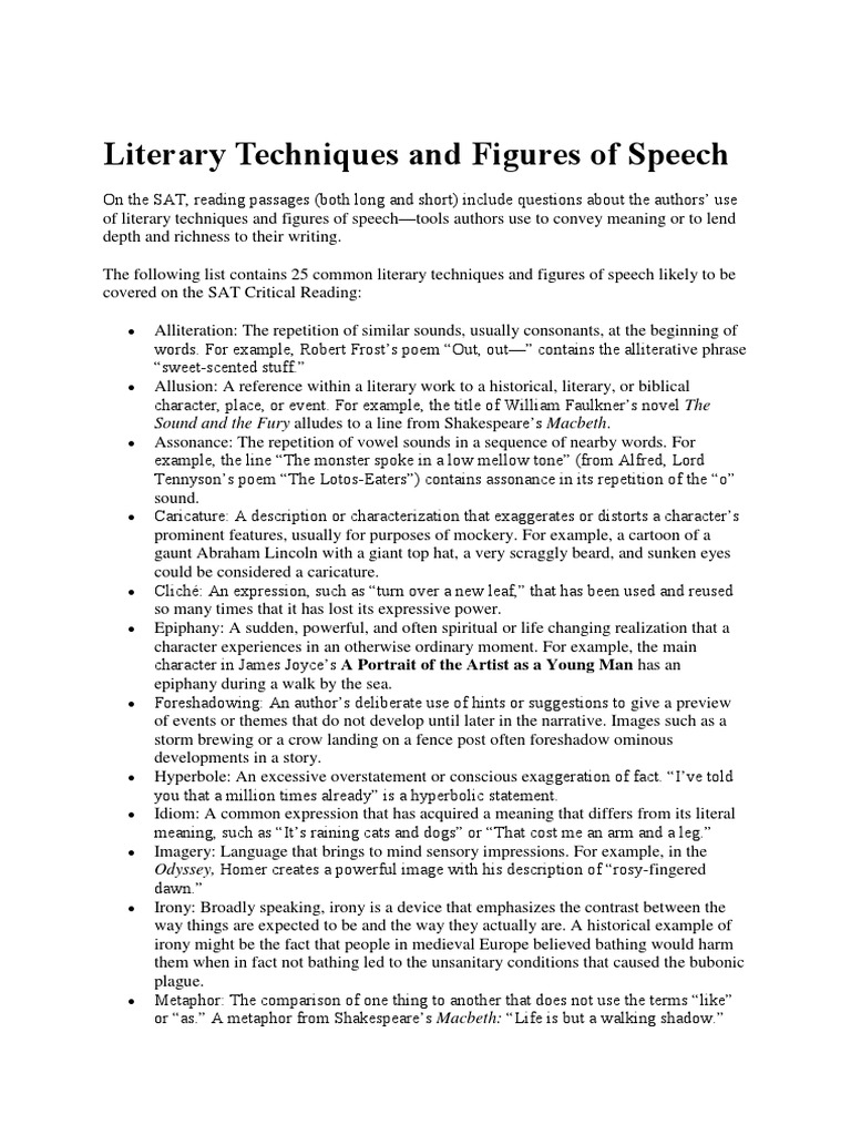 Literary Techniques and Figures of Speech | Irony | Poetry