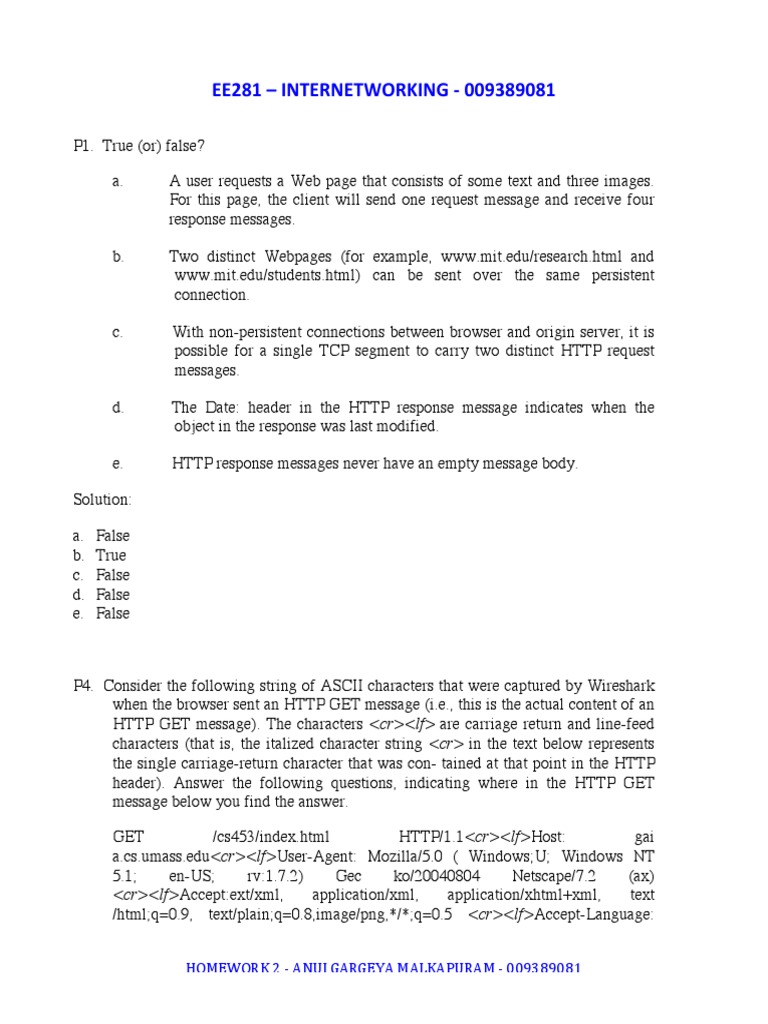 Understanding HTTP Request and Response Messages: An Analysis of ...
