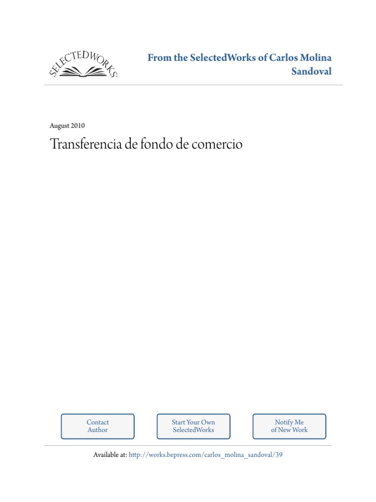 Fondo de Comercio | PDF | Patentar | Propiedad