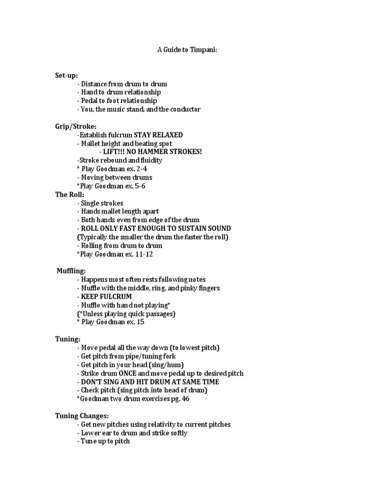 A Guide To Timpani | PDF | Art