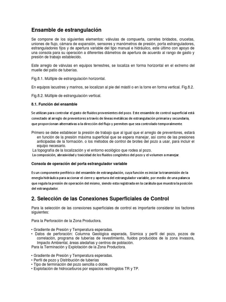 Ensamble de Estrangulación | PDF | Presión | Bomba