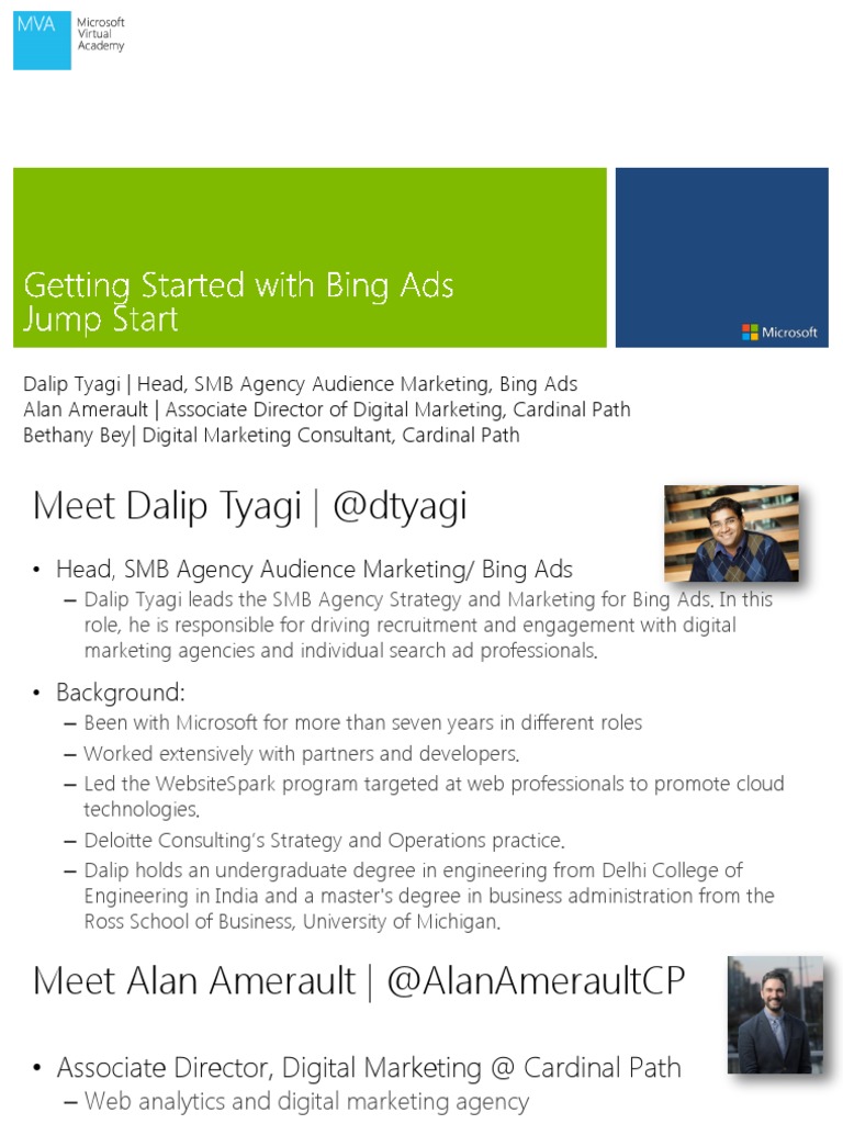 01 - Introduction To Bing Ads | PDF | Advertising | Search Engine ...