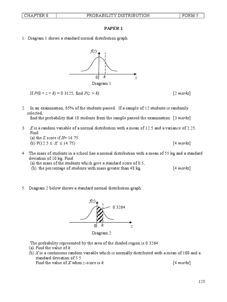 f5 c8 Probability Distribution New | PDF | Mean | Normal Distribution