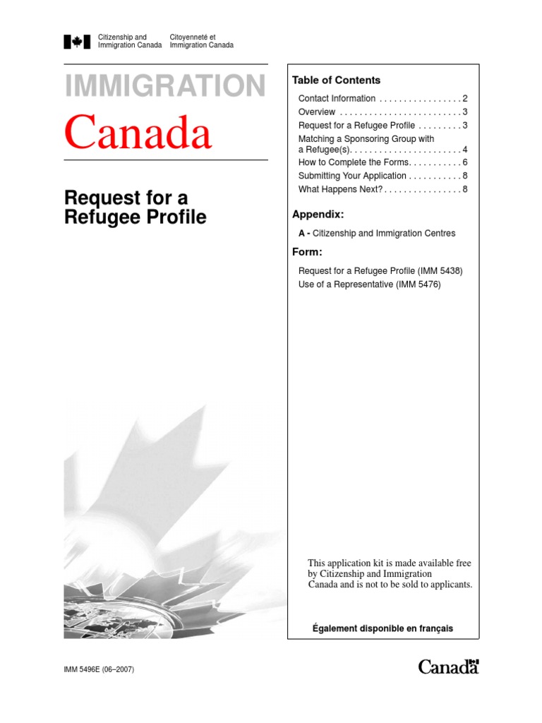 Canada Immigration Forms: 5496E | PDF | Notary Public | Ontario