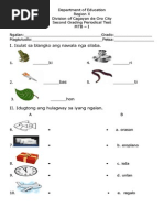 Filipino Q2 Grade 1 Periodical Test | PDF