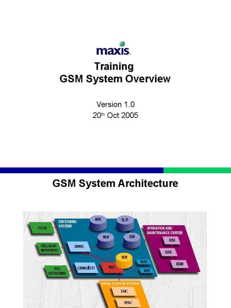Training GSM System Overview | PDF | Forward Error Correction ...