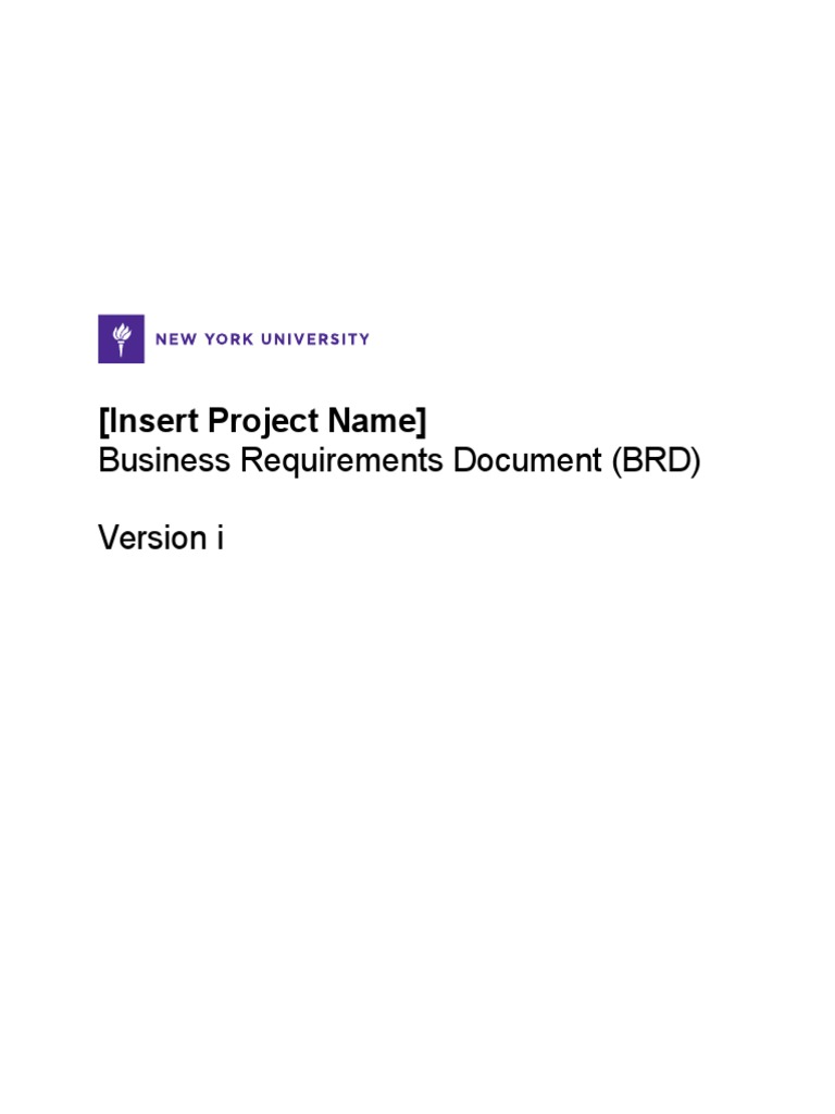 BRD Example | PDF