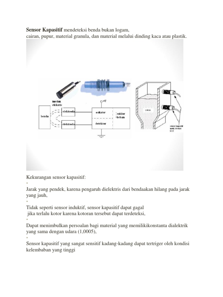 Sensor Kapasitif Pdf Capacitor Electrical Components