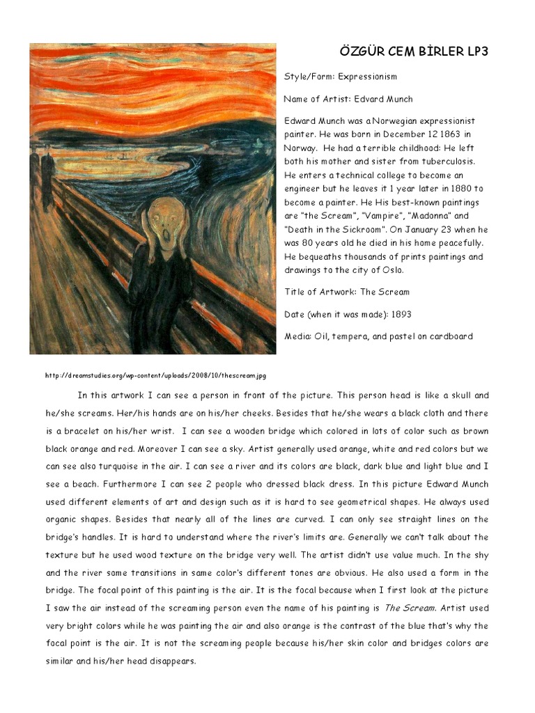 Edward Munch - Scream | Paintings | Art Media