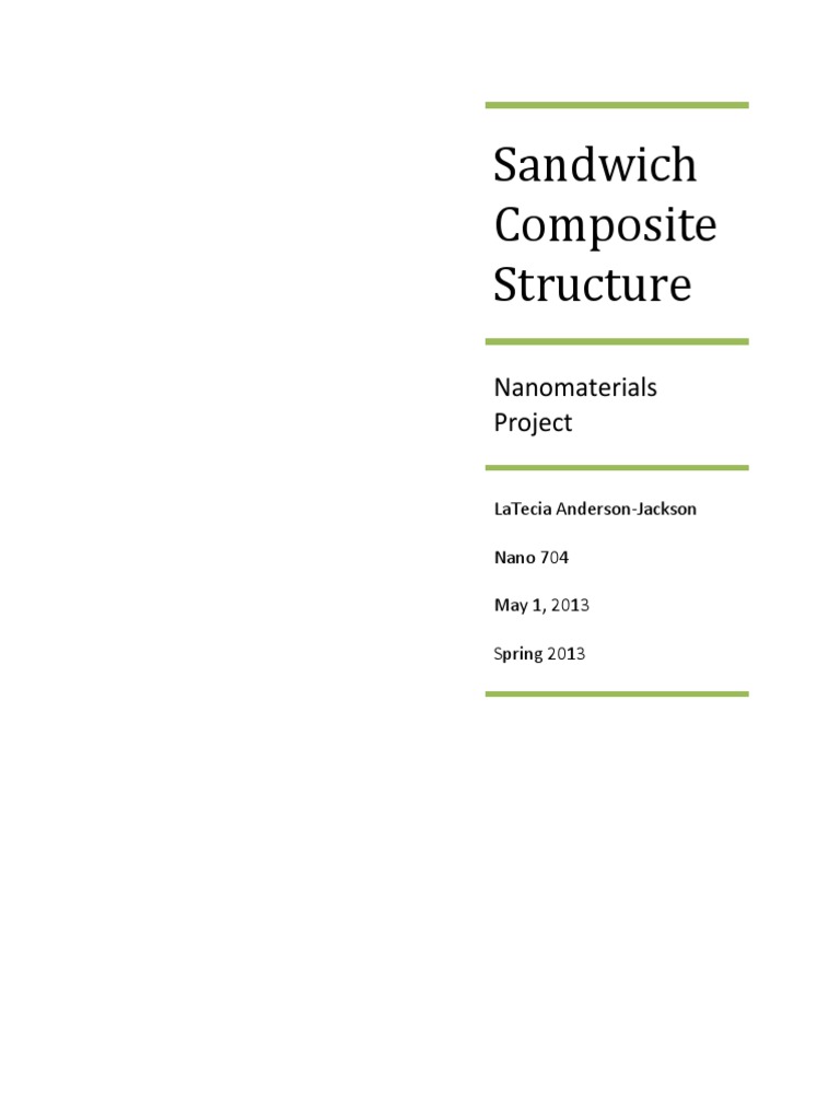 Sandwich Composite Structure | PDF | Strength Of Materials | Bending