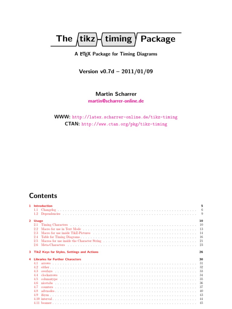 Tikz Timing | PDF | Parameter (Computer Programming) | Macro (Computer Science)