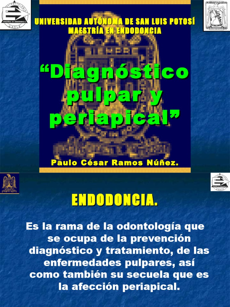 Diagnóstico Pulpar y Periapical Uaslp | PDF | Dolor | Diagnostico medico