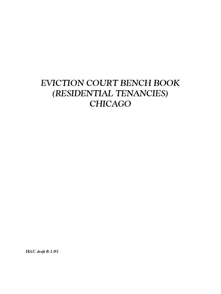 Eviction CT Bench Book | PDF | Eviction | Leasehold Estate
