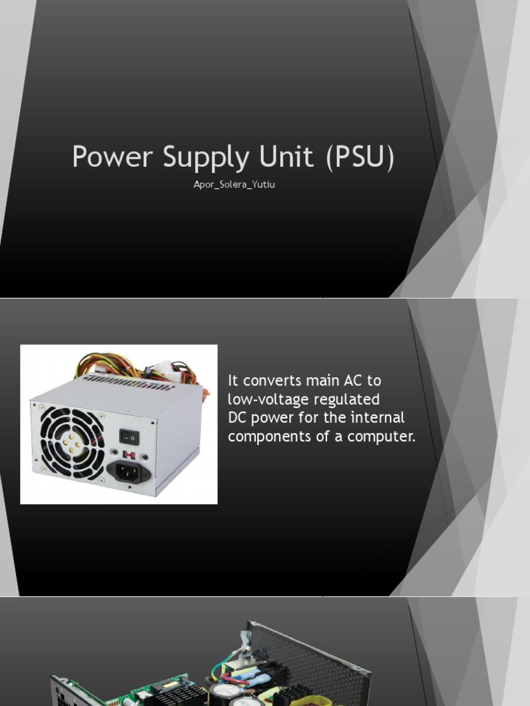 Understanding Power Supply Units (PSUs) | PDF | Battery (Electricity ...
