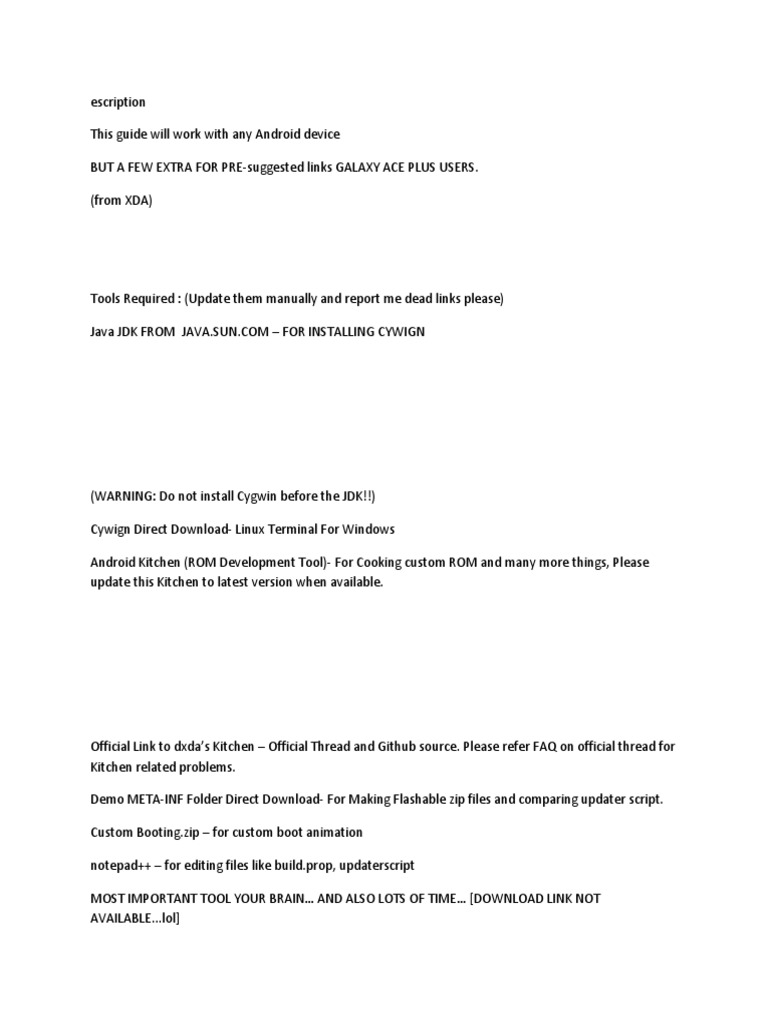 How To Creat Your Own Rom | PDF | Zip (File Format) | Android ...