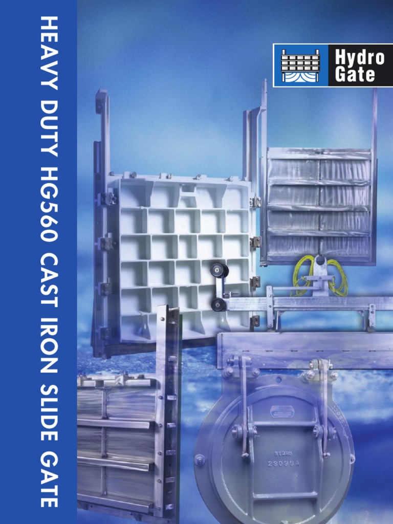 HG560 Heavy Duty Slide Gate Overview | PDF | Gear | Screw