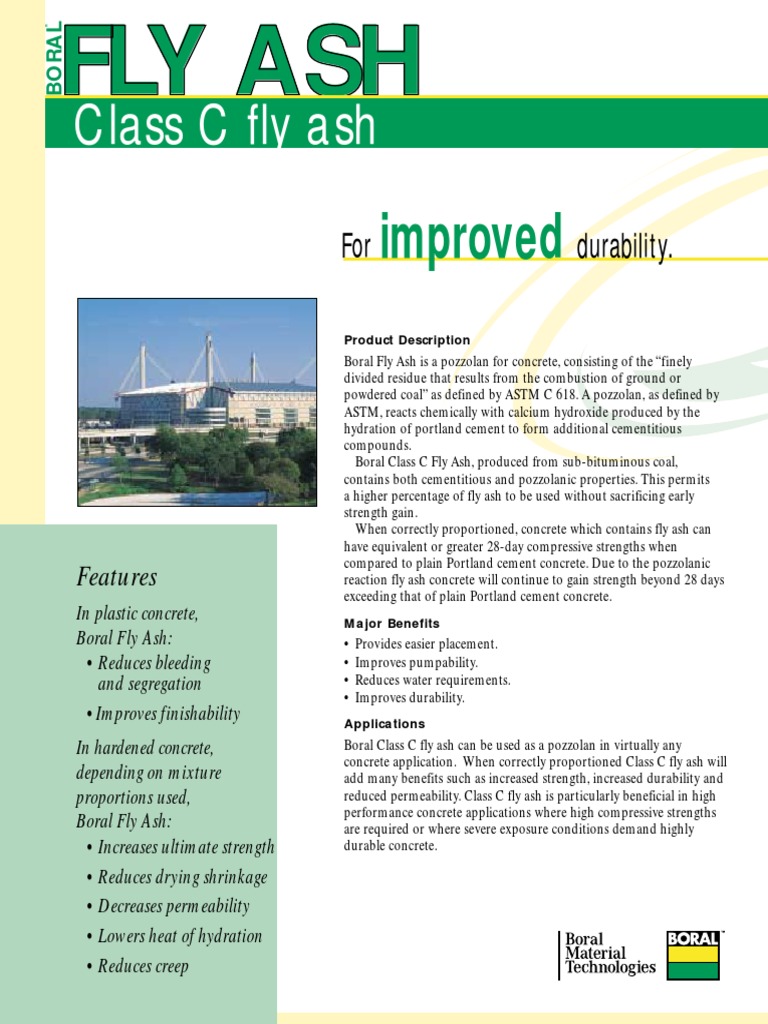 Boral Class C Fly Ash | PDF | Technology & Engineering