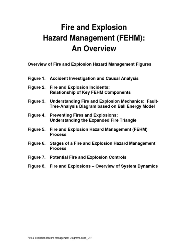 Fire and Explosion Hazard Management Overview | PDF | Technology ...