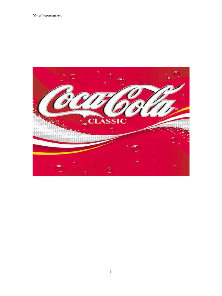 Cocacola Report | PDF | Business | Cooking, Food & Wine