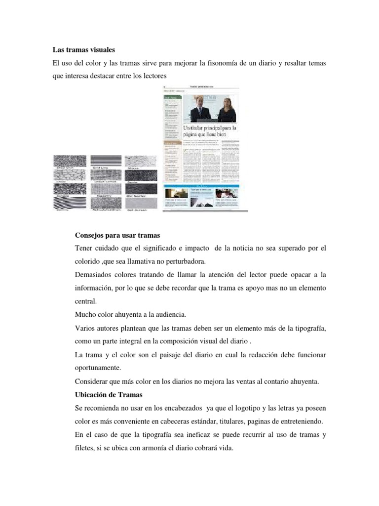 Uso Efectivo de Tramas Visuales | PDF | Blanco | Color