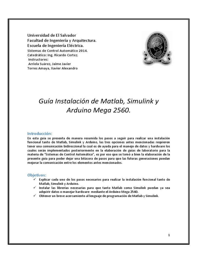 Instalación de Matlab y Librería Necesarias para La Adquisición de Datos Con Arduino Mega 2560 ...