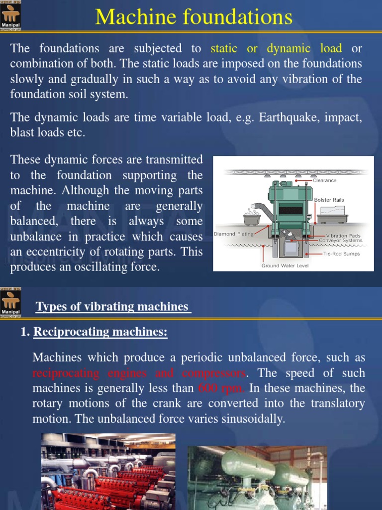 Machine Foundations Student | PDF | Oscillation | Frequency