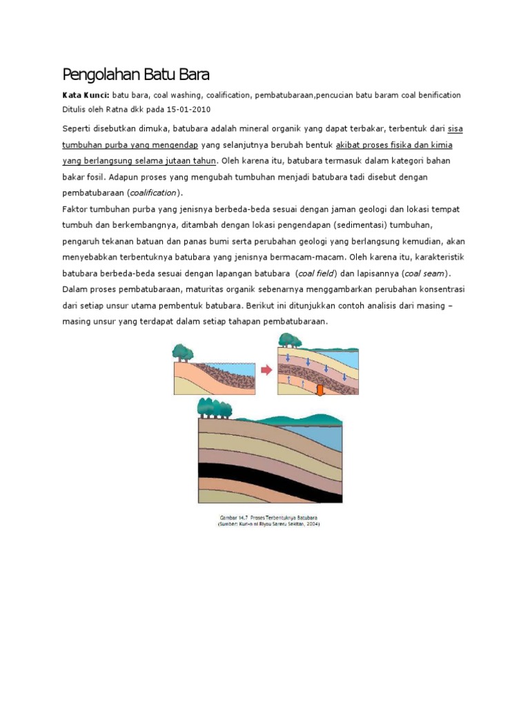 Pengolahan Batu Bara | PDF