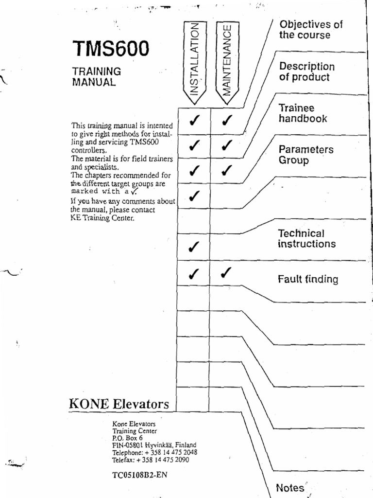 Training Manual TC05108B2-En | PDF