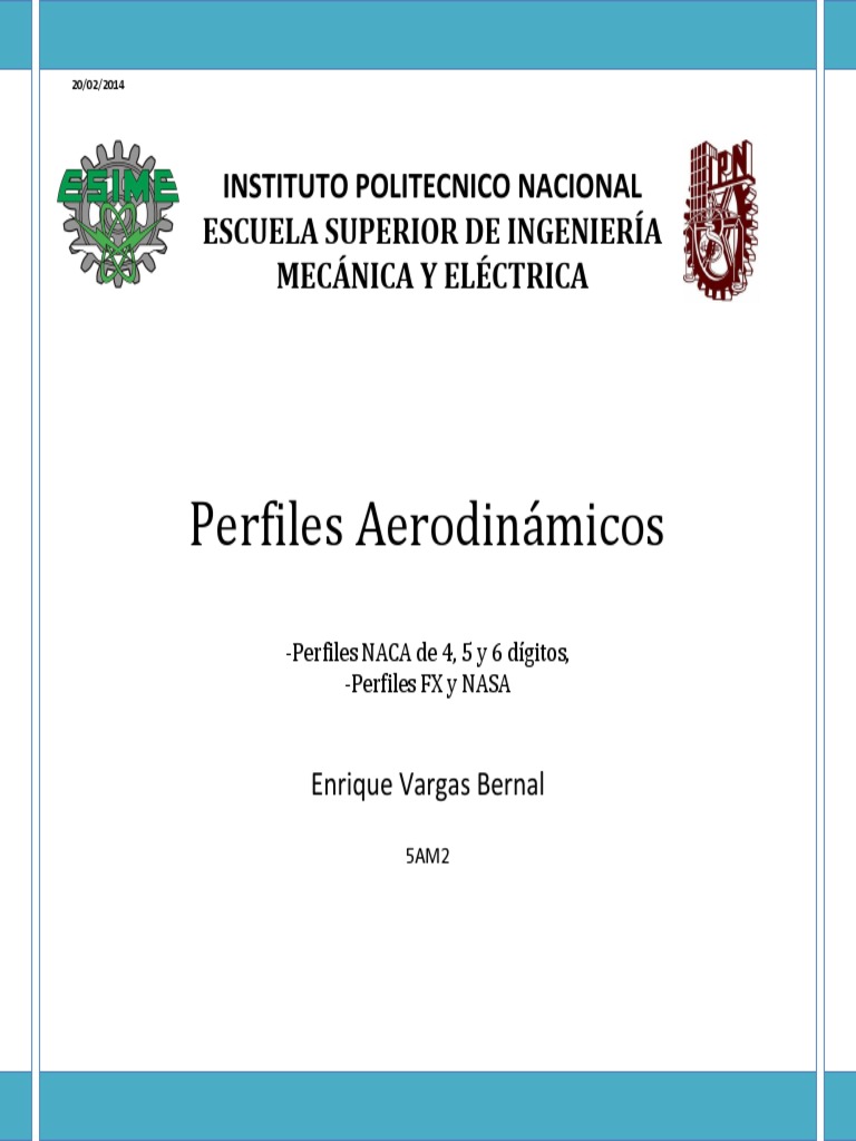Perfiles NACA | PDF | Comité Consultivo Nacional de Aeronáutica ...