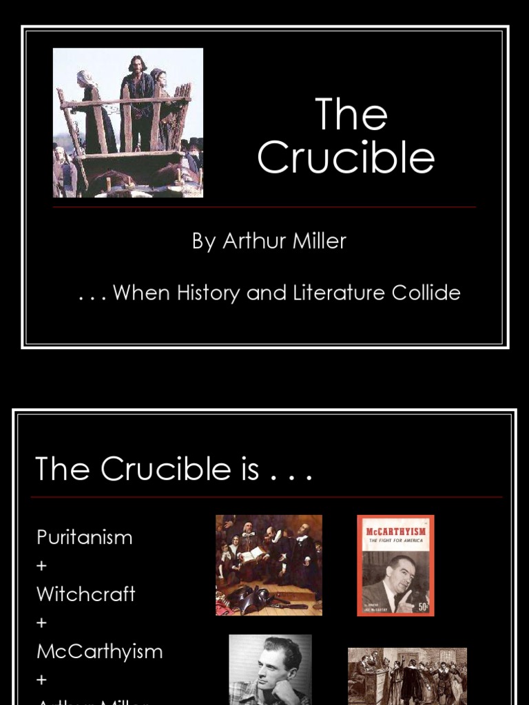 The Crucible Introduction | PDF | Mc Carthyism | Early Modern Witch Hunts