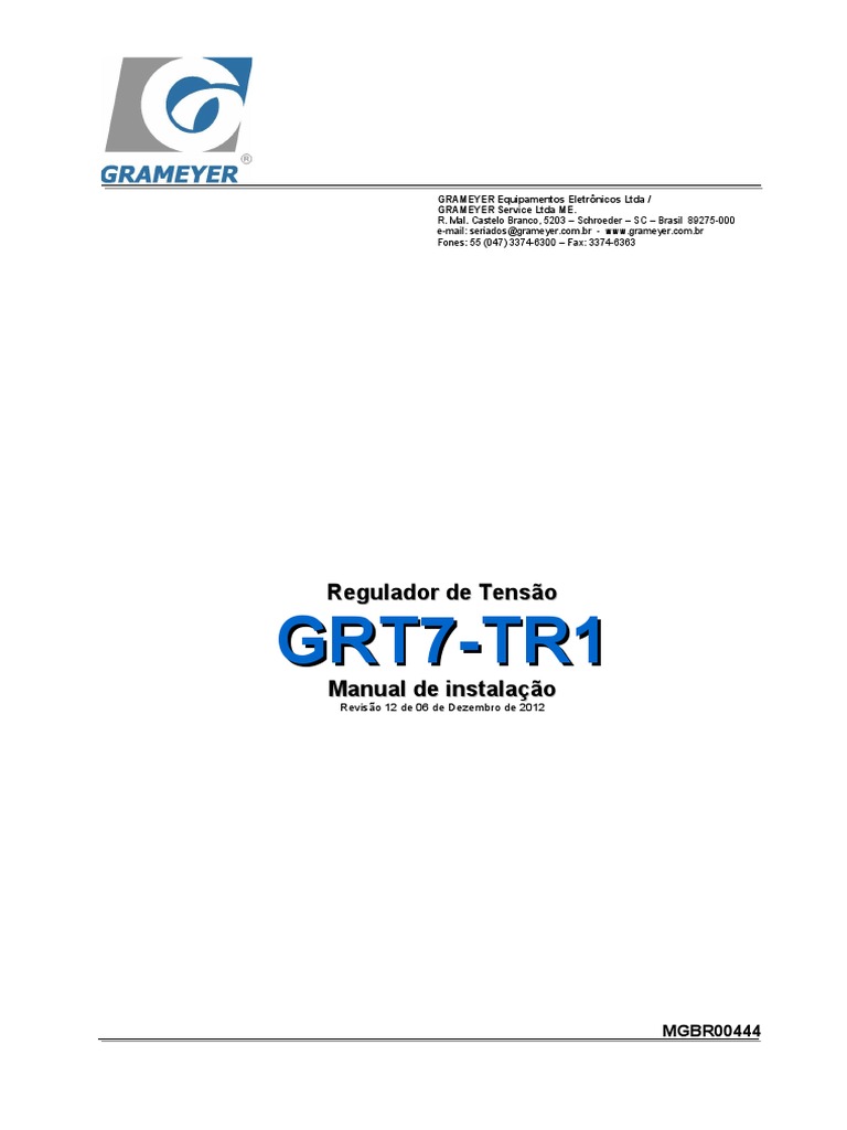 GRT7 TR1 | PDF | Eletricidade | Eletrônicos