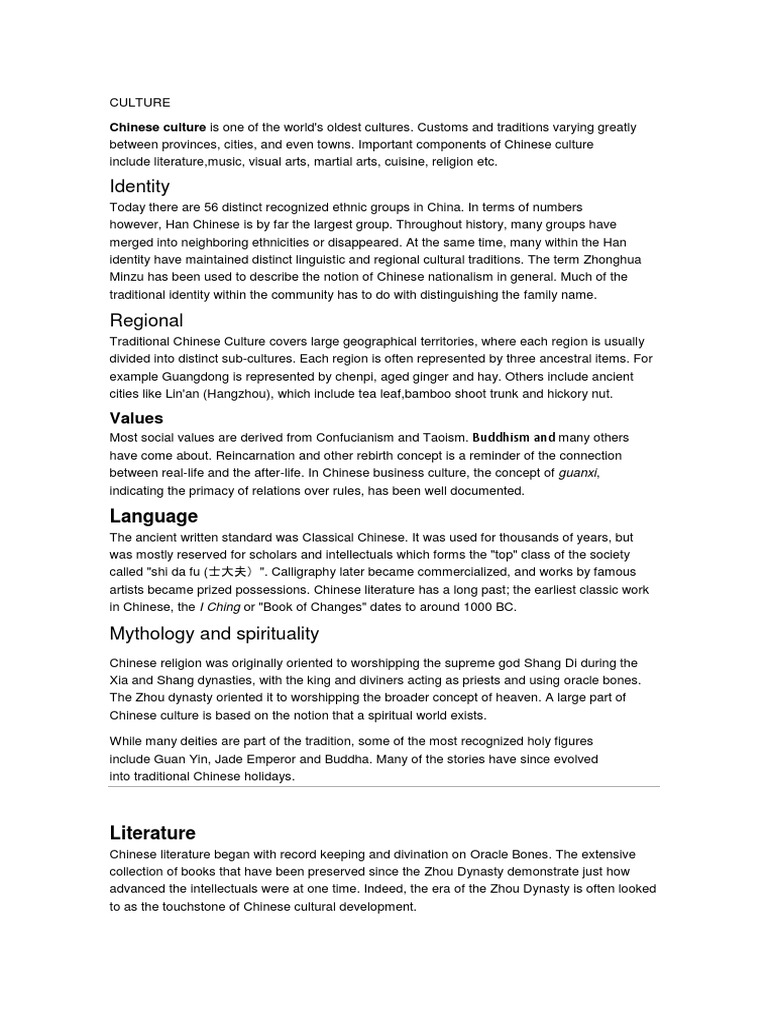 Chinese Culture | PDF | Chinese Culture | East Asia