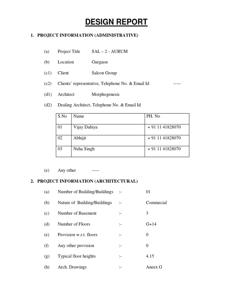 Design Brief | Building Technology | Building