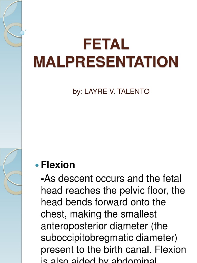 Fetal Malpresentation | PDF | Women's Health | Sexual Health