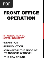 Sequence of Front Office Service | PDF