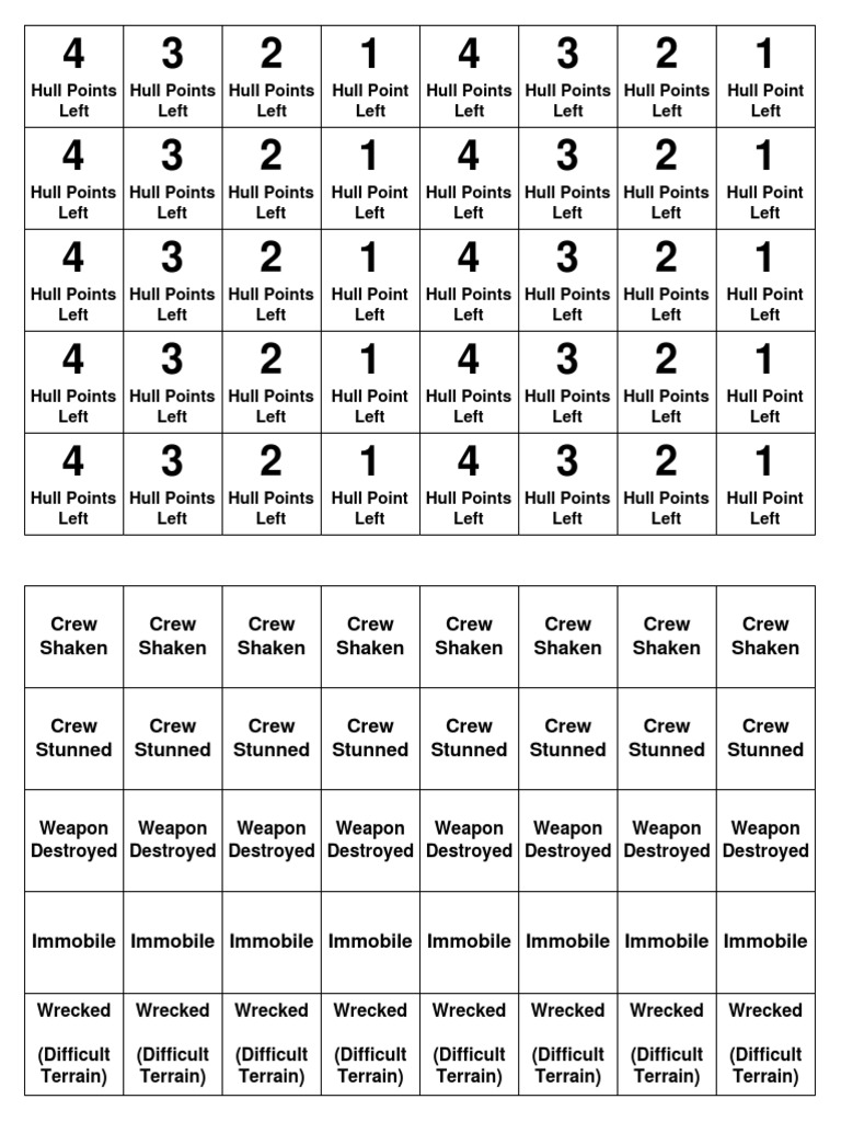 Warhammer 40K Vehicle Damage Counters | PDF