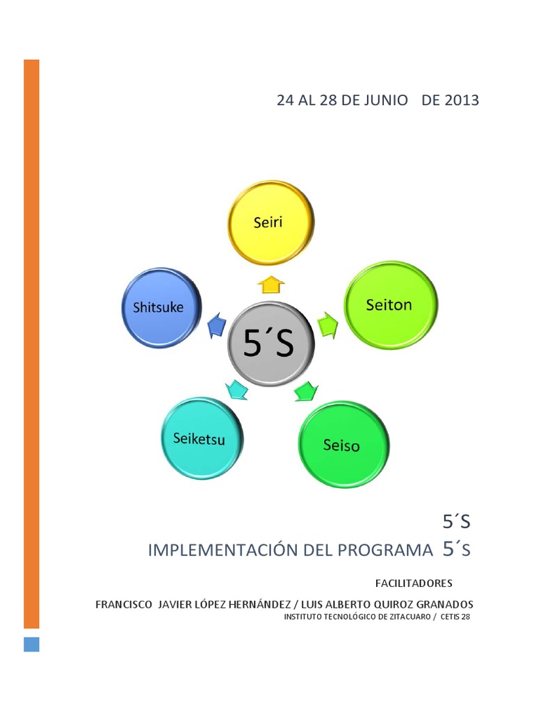 Manual Implementacion 5 S Pdf Archivo De Computadora Tecnología