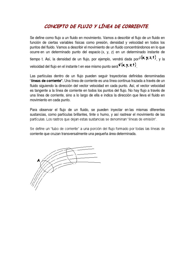 Conceptos de Flujo y Líneas de Corriente | PDF | Viscosidad ...