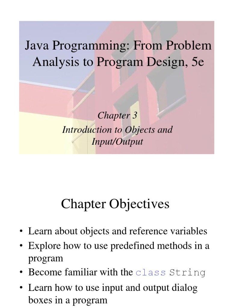 PPT ch03 | PDF | Java (Programming Language) | Parameter (Computer Programming)