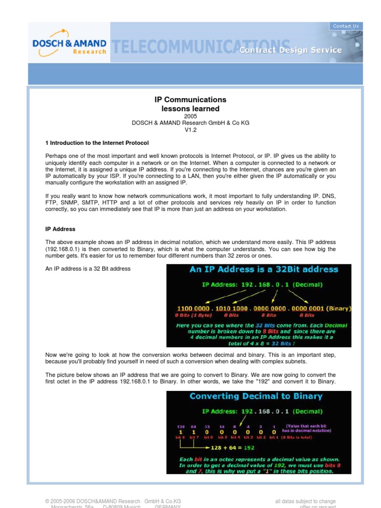 IP Communication Explained | PDF | Ip Address | Computer Network
