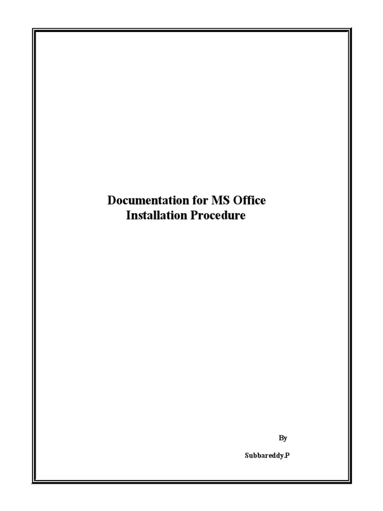 Office 2007 Installation Guide | PDF