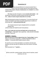 Talent Show Script | Performing Arts | Entertainment (General)