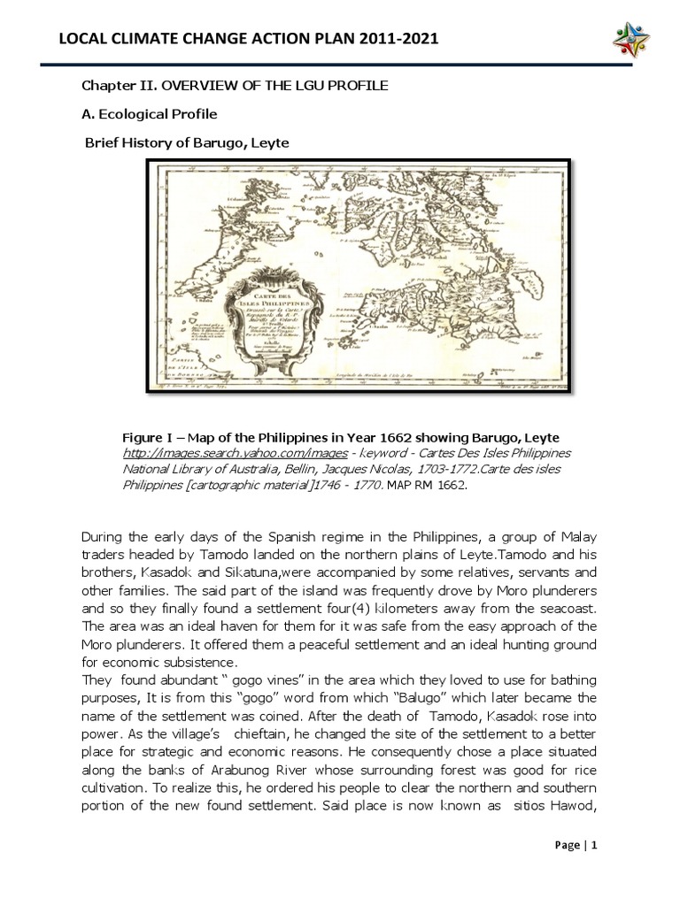 Local Climate Change Action Plan Barugo Pdf Flood Storm Surge