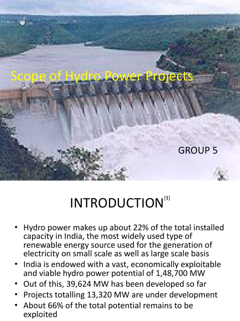 Scope of Hydro Power Projects | PDF