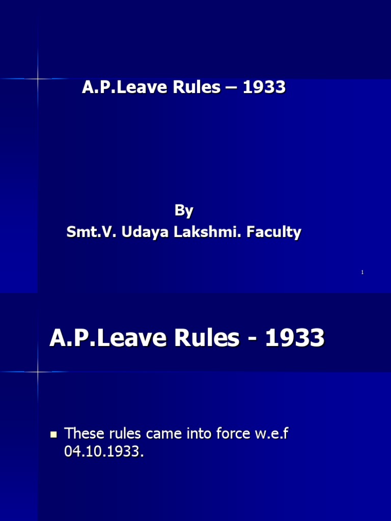 AP Leave Rules | Wellness | Business