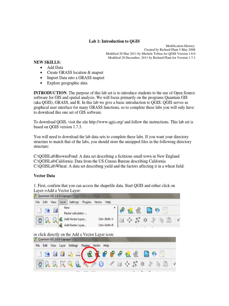 An Introduction To Qgis Importing Analyzing And Visualizing Vector And Raster Data Using An