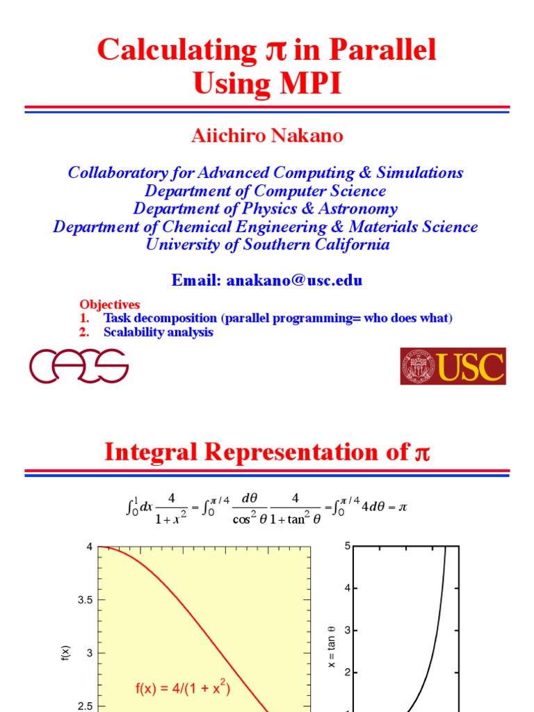 Calculating Mpi Pi | PDF | Areas Of Computer Science | Applied Mathematics