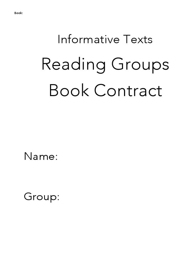 Reading Groups Booklet - Informative Texts | PDF | Adjective | Word